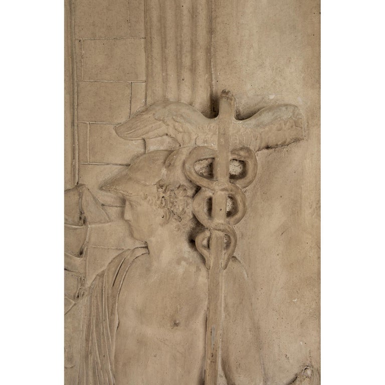 French 19th Century Neo-Classical St. Plaster Plaque For Sale at 1stDibs