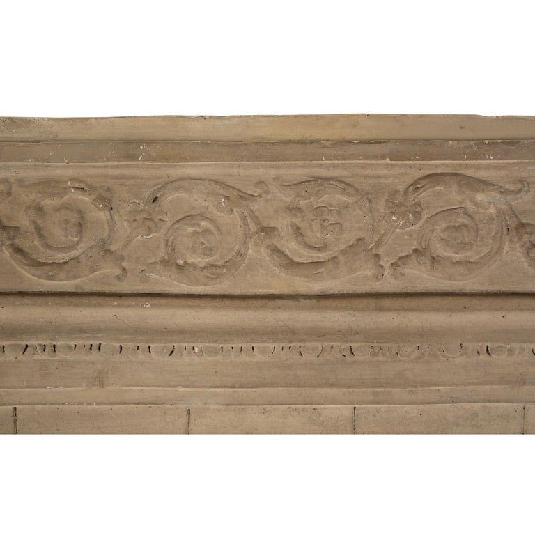 French 19th Century Neo-Classical St. Plaster Plaque For Sale at 1stDibs