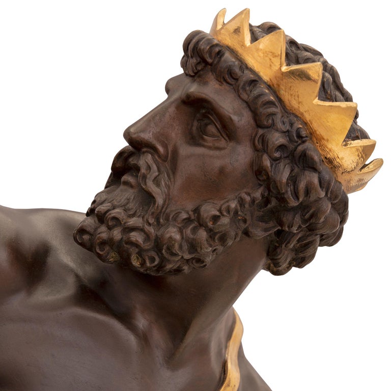 French 19th Century Neo-Classical St. Statue Of Demeter And Poseidon ...