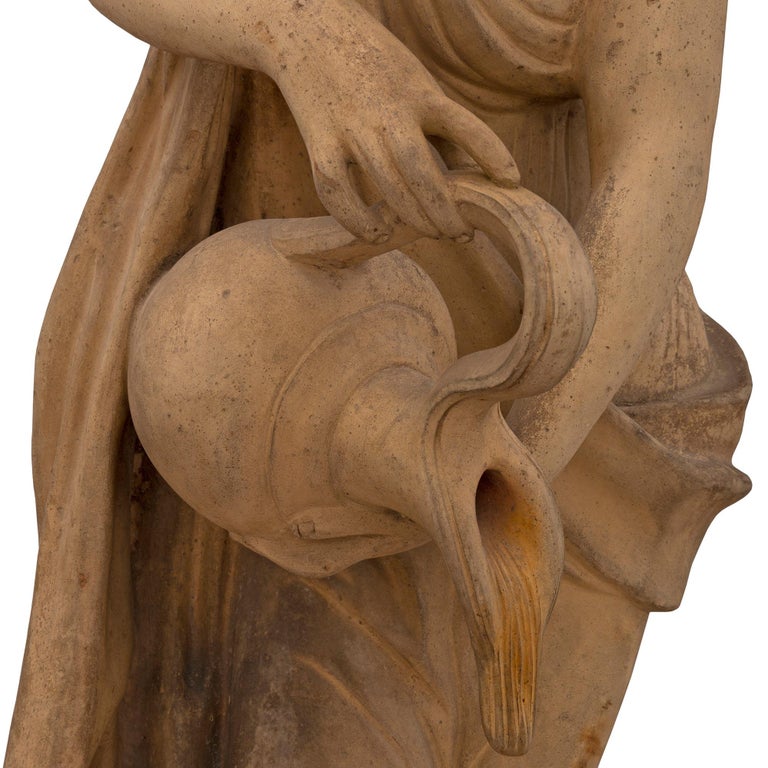 French 19th Century Neo-Classical St. Terra Cotta Statue For Sale at ...