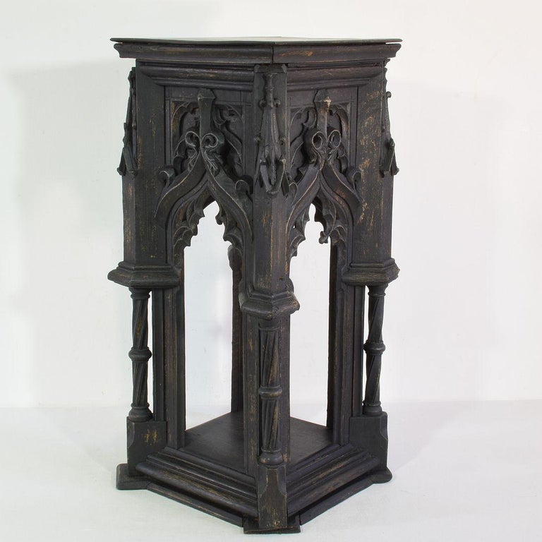 French 19th Century Neo Gothic Architectural Wooden Model of a Tower ...