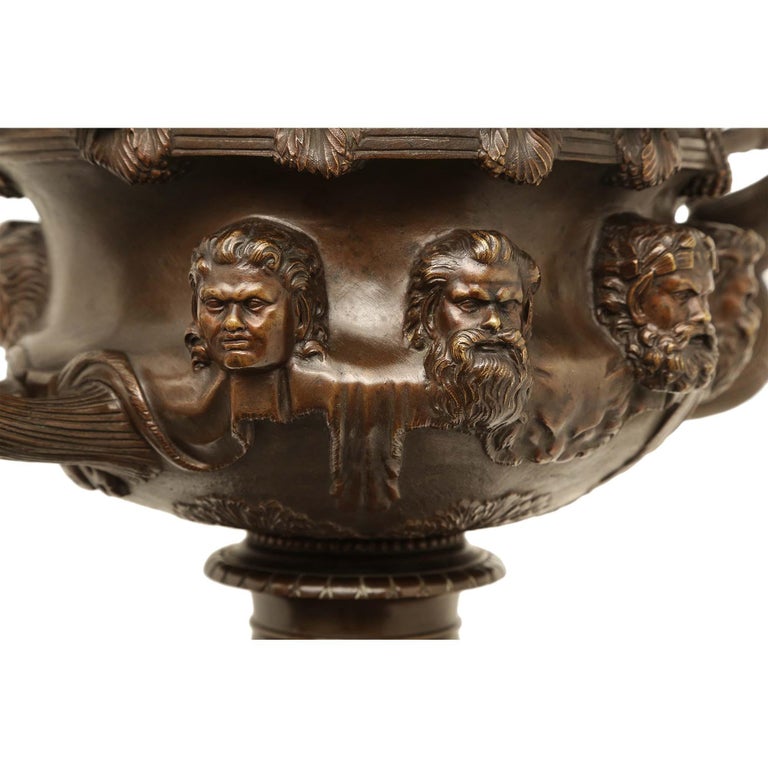 French 19th Century Neoclassical Style Patinated Bronze Tazza For Sale ...