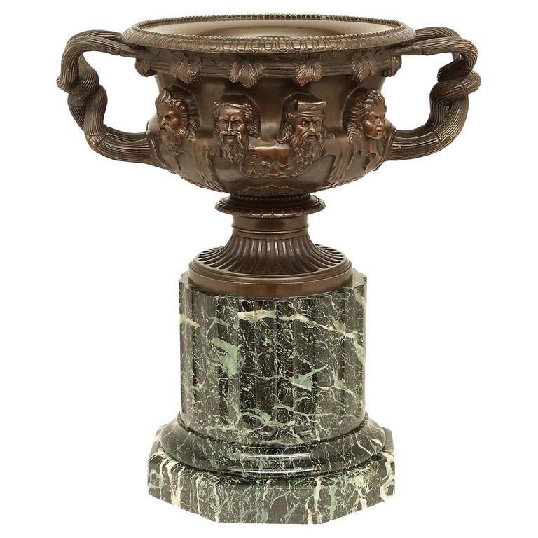 French 19th Century Neoclassical Style Patinated Bronze Tazza For Sale ...