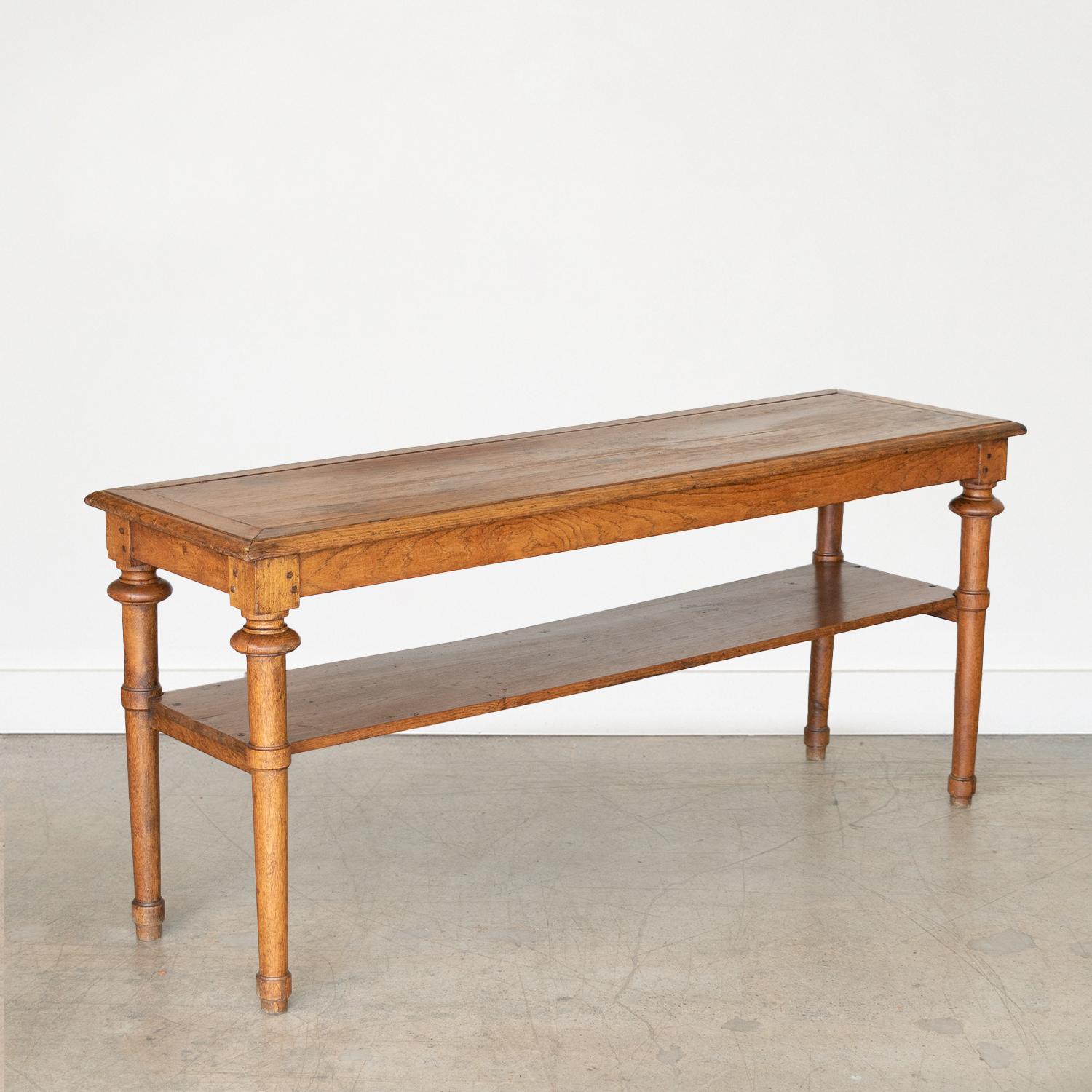 French 19th Century Oak Console Table at 1stDibs