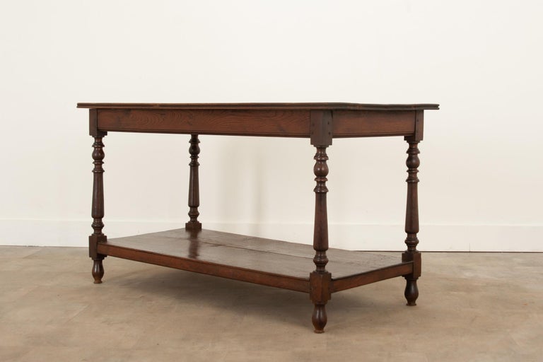 French 19th Century Oak Drapery Table For Sale at 1stDibs