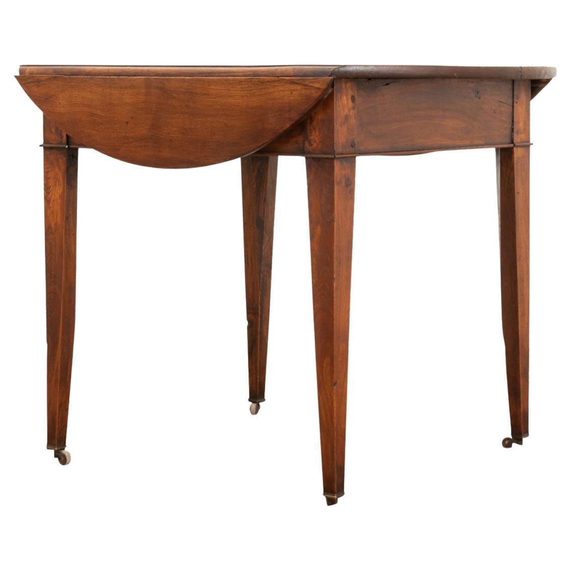 French Round Bleached Oak Drop Leaf Table at 1stDibs | bleached oak leaves