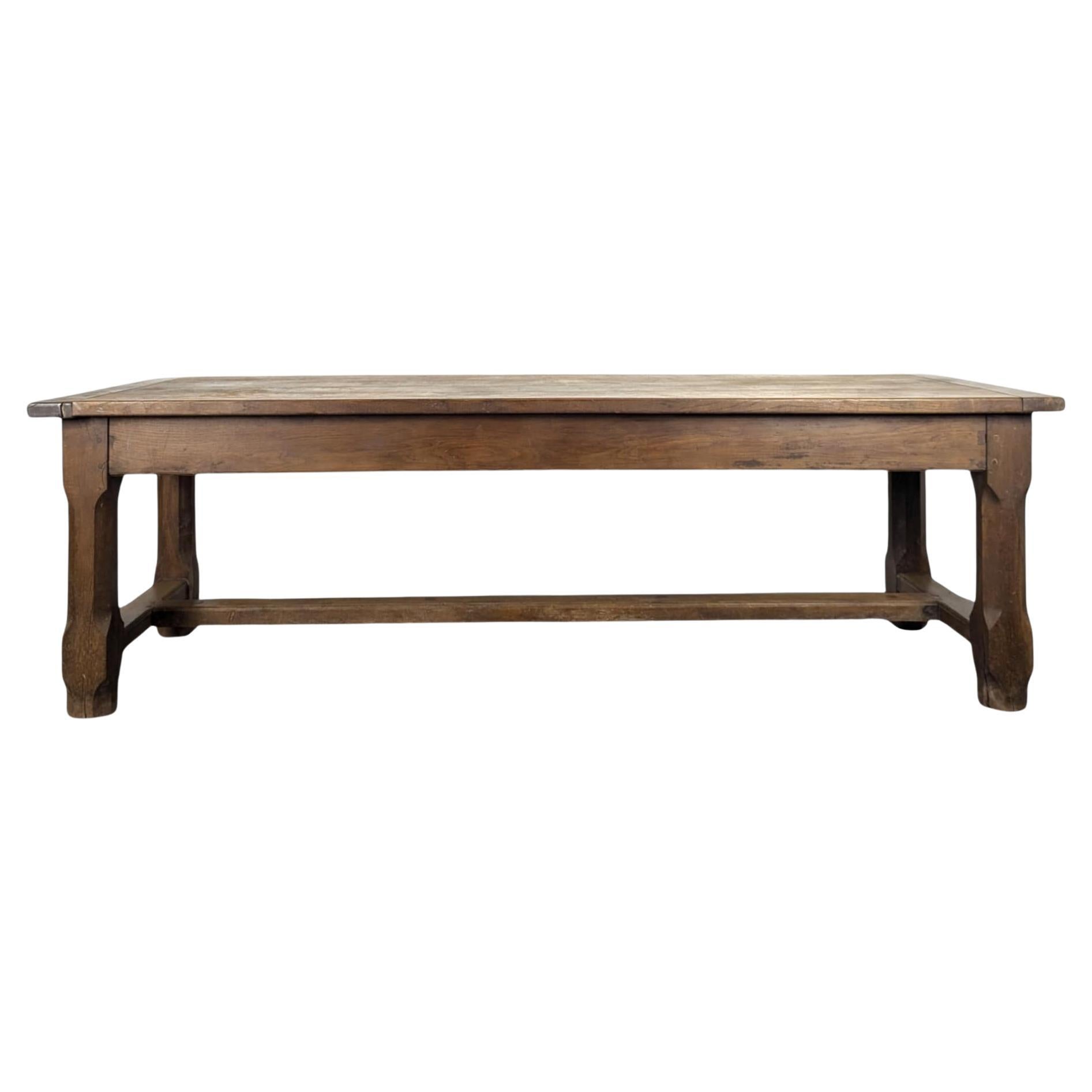 French 19th Century Oak Primitive Dining Table at 1stDibs
