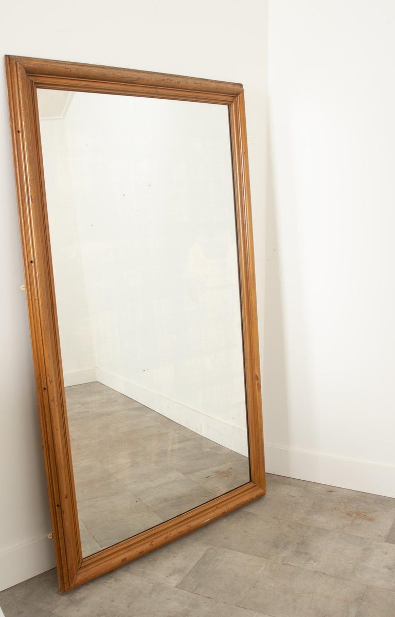 French 19th Century Painted Cafe Mirror For Sale at 1stDibs