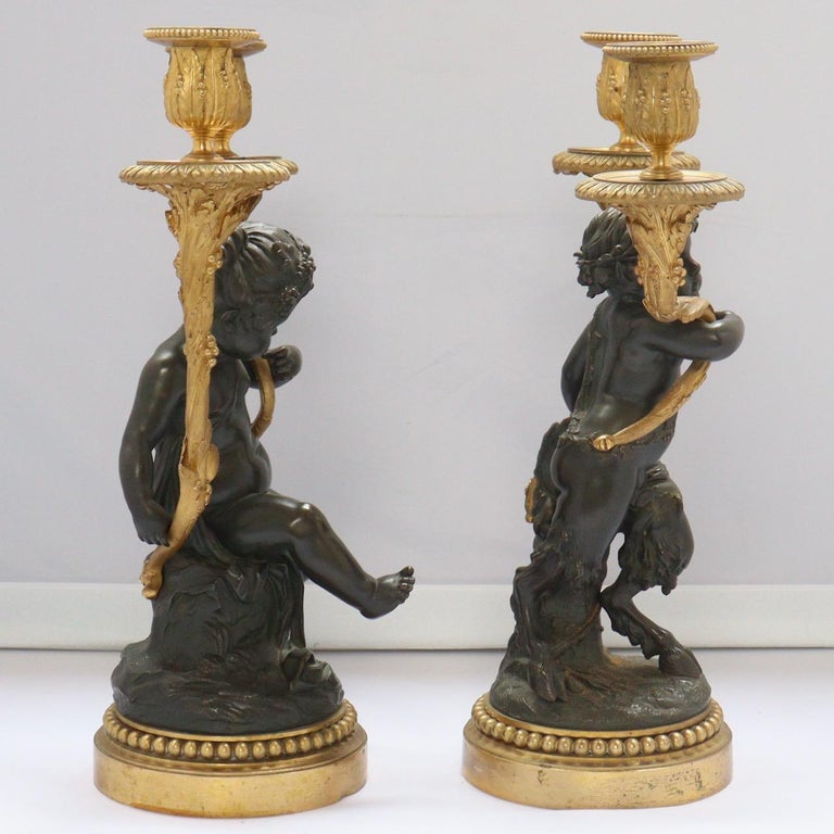 French 19th Century Pair of Candelabras by Alfred-Emmanuel Beurdeley ...