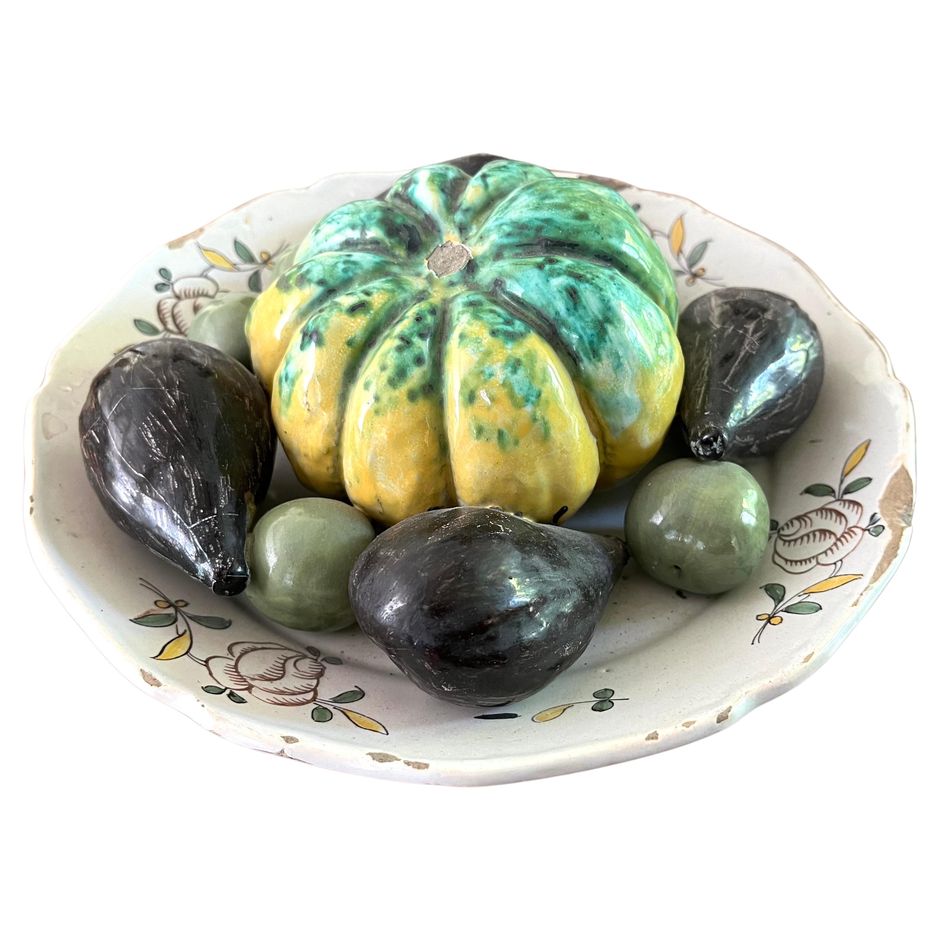 19th Century French Trompe L’oeil Plate, Style of Palissy For Sale at ...