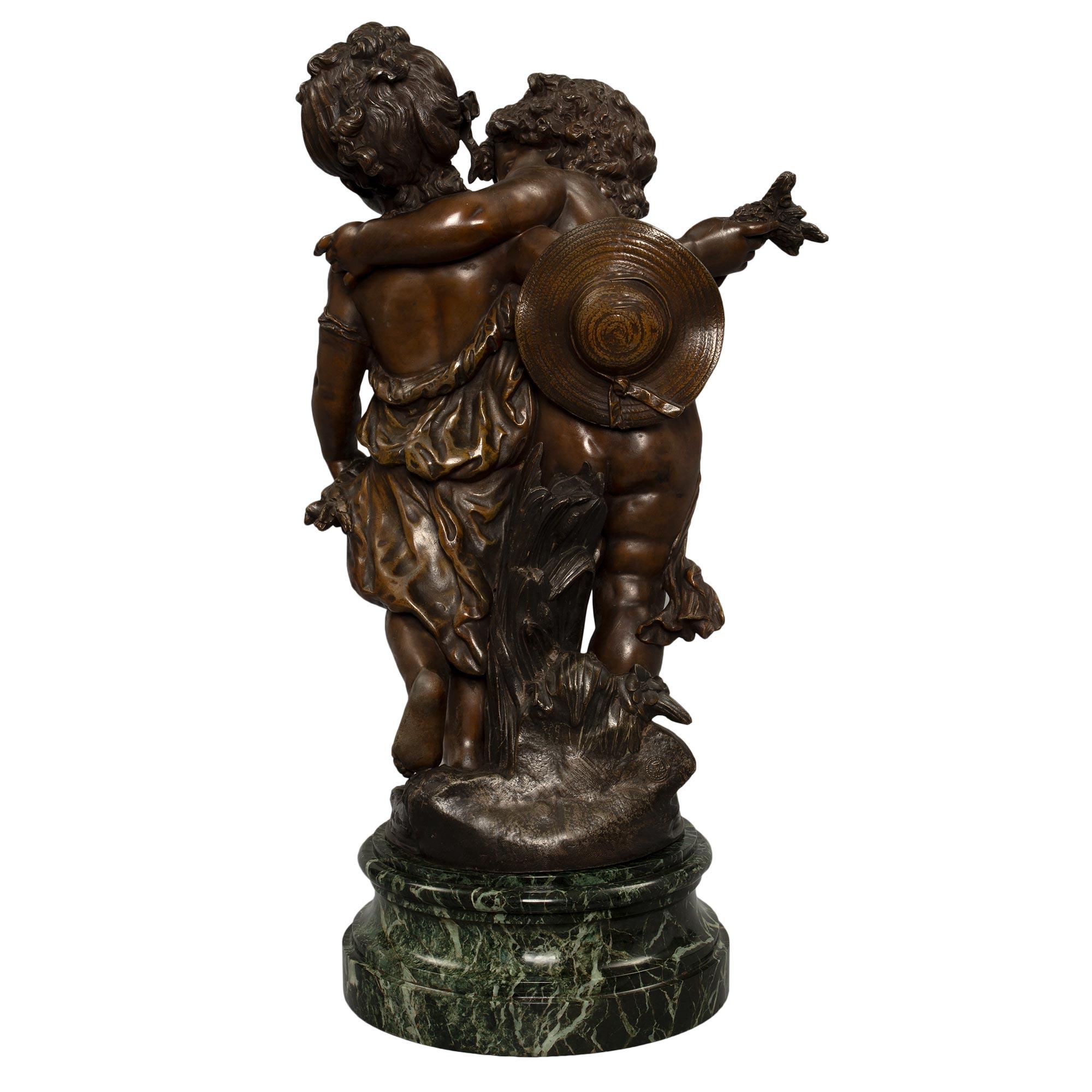 French 19th Century Patinated Bronze Entitled ‘Chemin Des Roses’ by ...