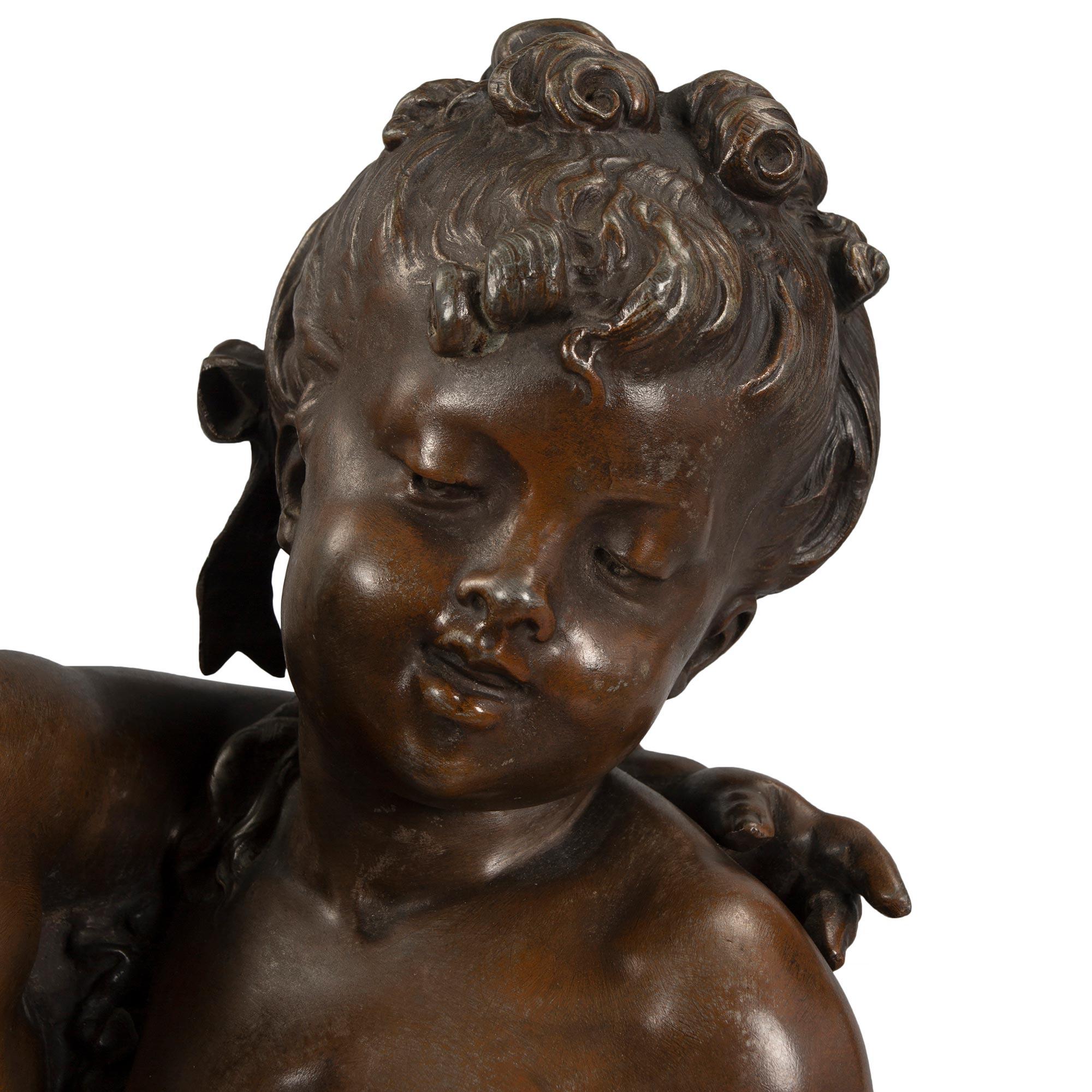 French 19th Century Patinated Bronze Entitled ‘Chemin Des Roses’ by ...