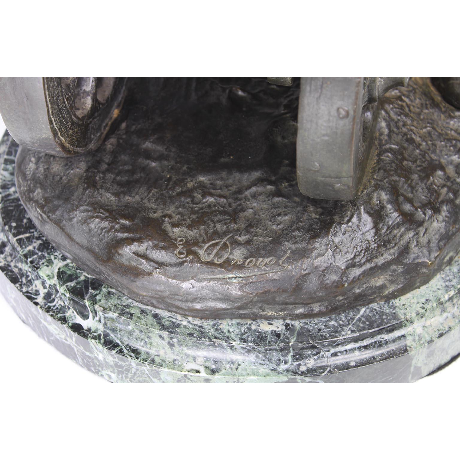 French 19th Century Patinated Bronze Group "the Marble Sculptor ...