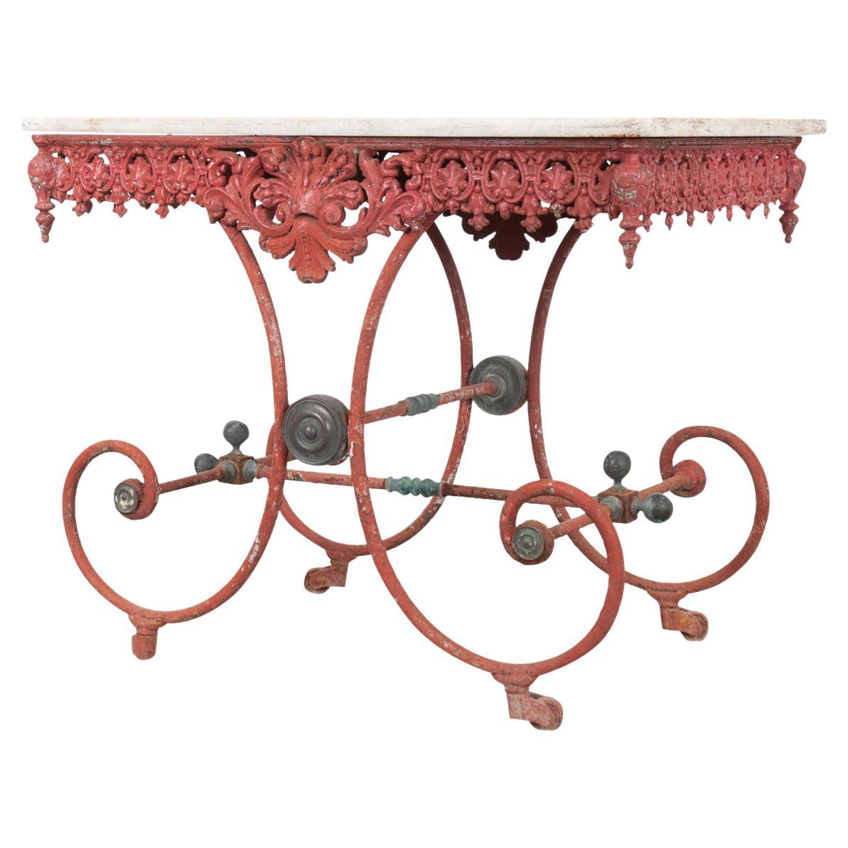 Antique French Baker's Patisserie Table Base For Sale at 1stDibs