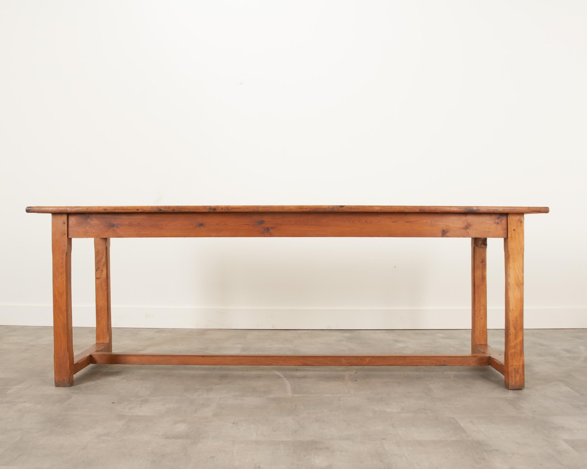 French 19th Century Pine Drapery Table at 1stDibs