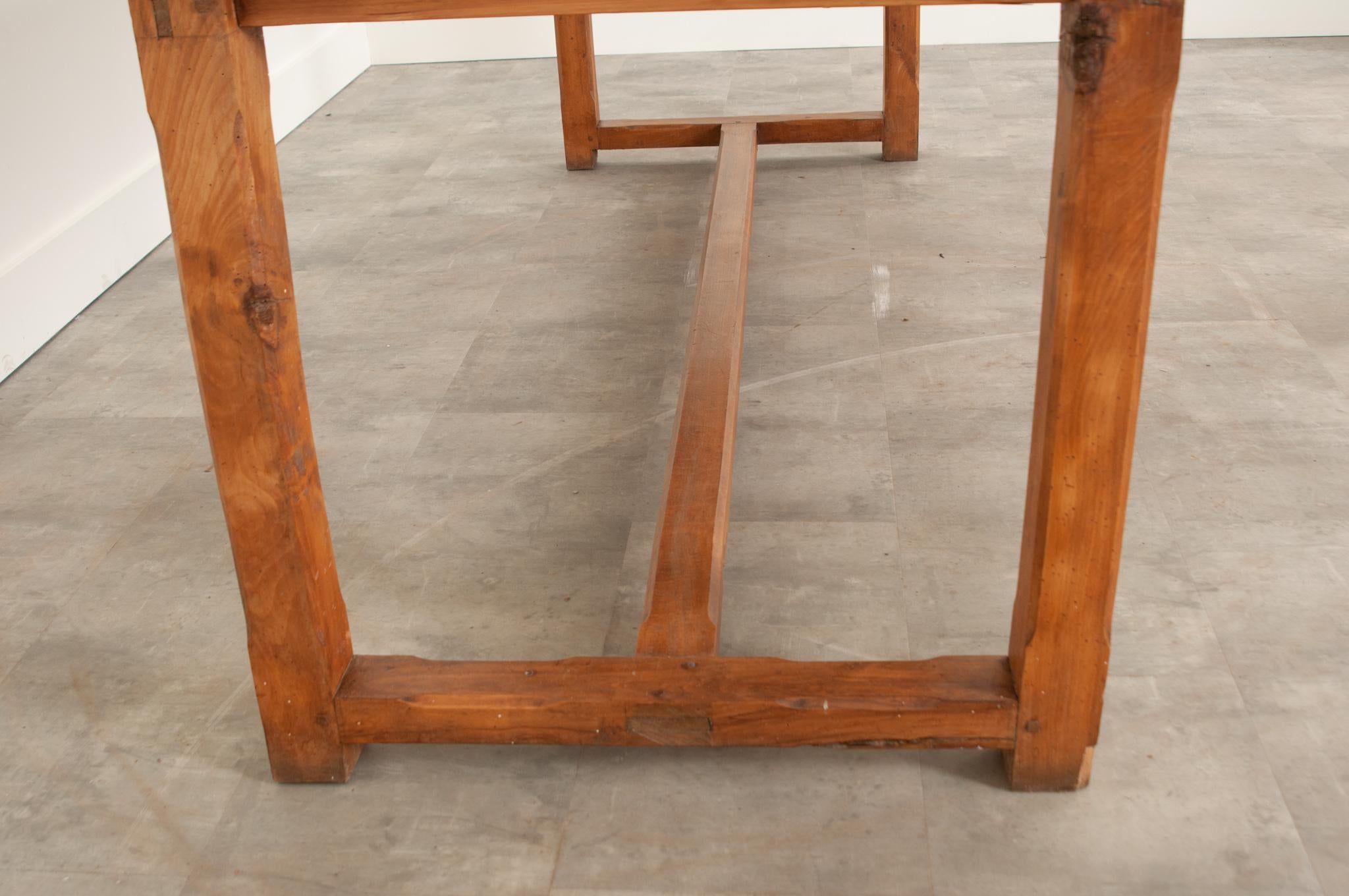 French 19th Century Pine Drapery Table at 1stDibs