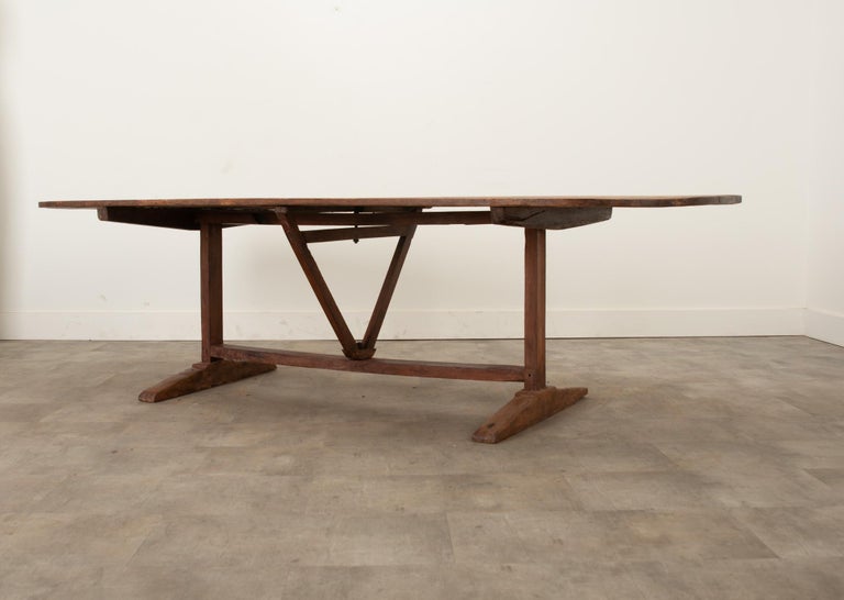 French 19th Century Pine Vendange Table For Sale at 1stDibs