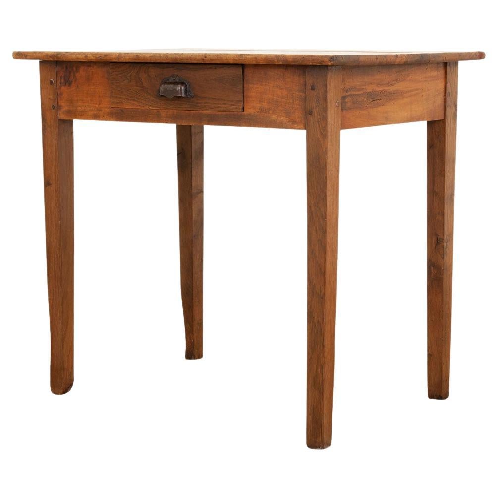 French 19th Century Small Round Walnut Table at 1stDibs