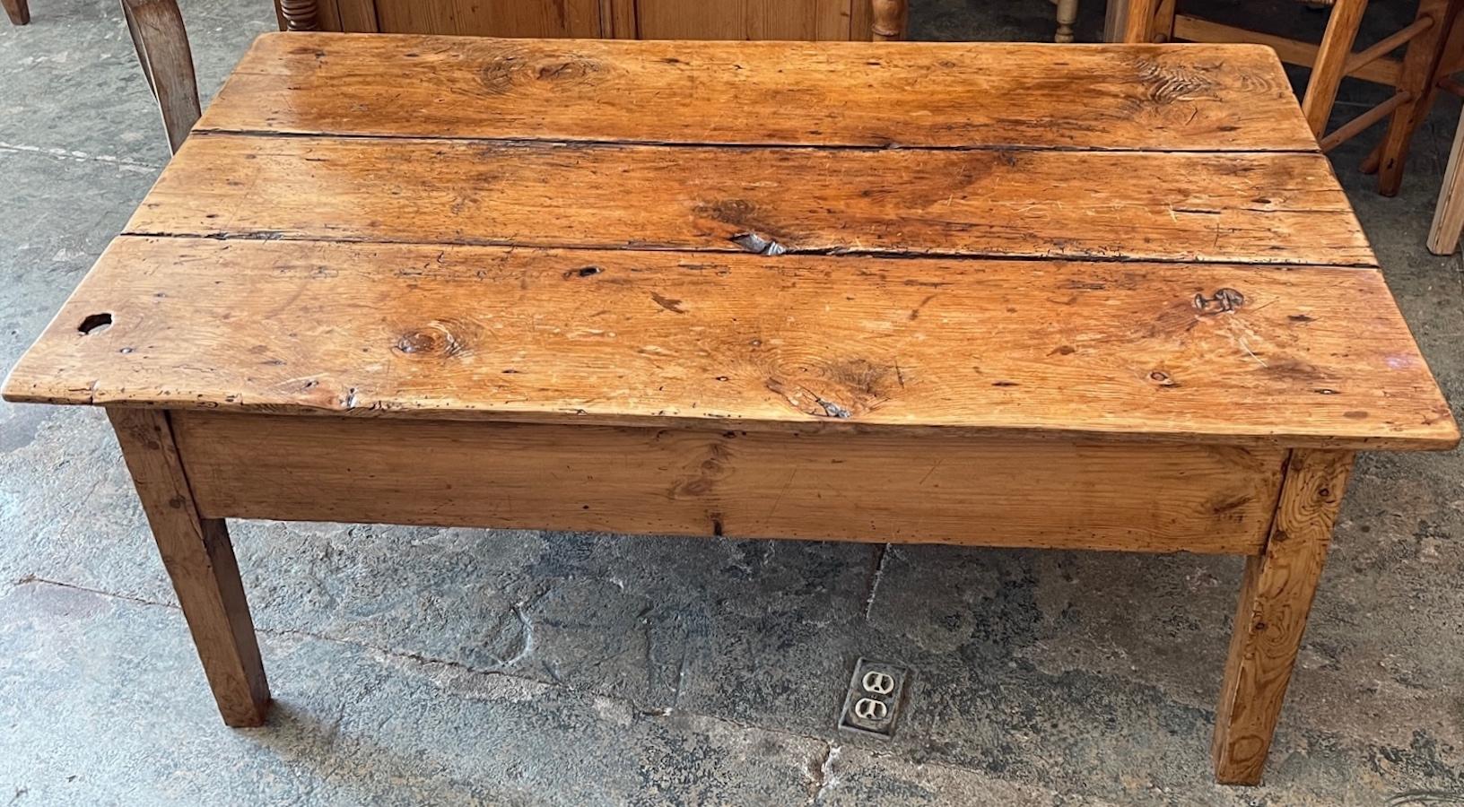 French 19th Century Rustic Country Coffee Table. at 1stDibs