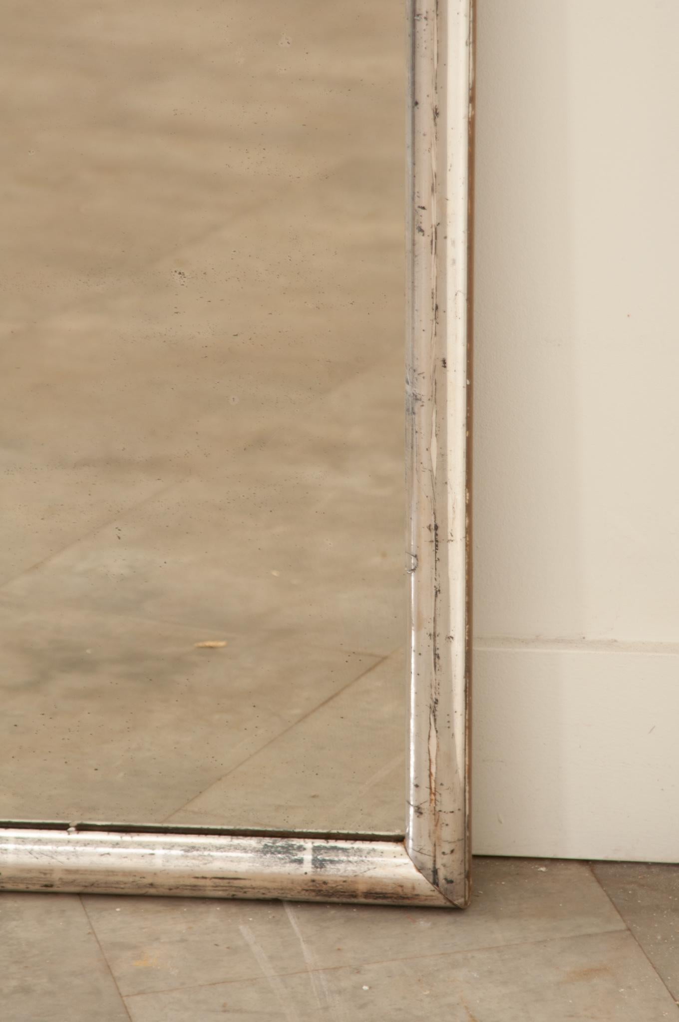 French 19th Century Silver Gilt Mirror For Sale at 1stDibs