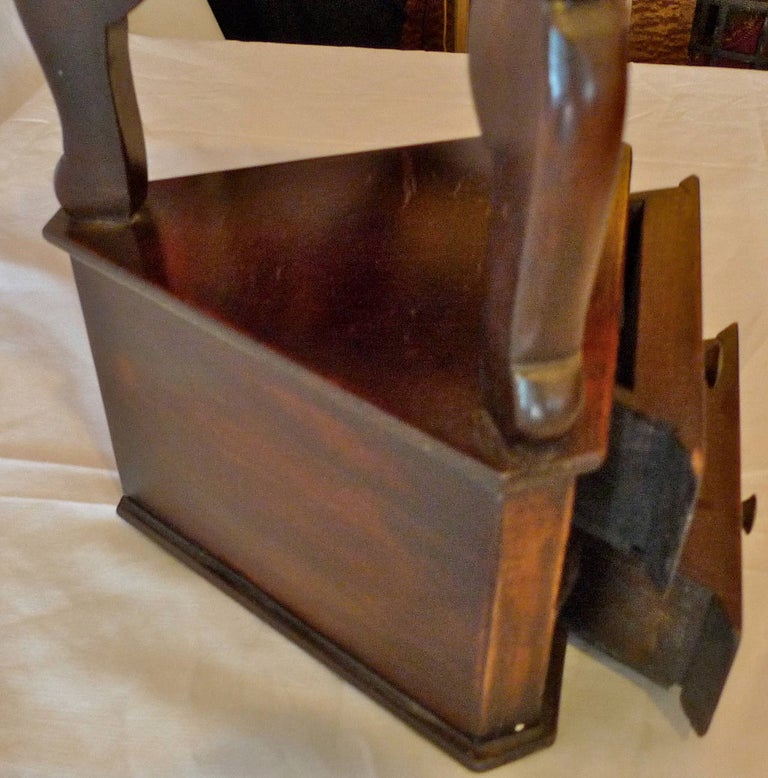 French 19th Century Small Mahogany Triangle Cabinet with 2 Small ...