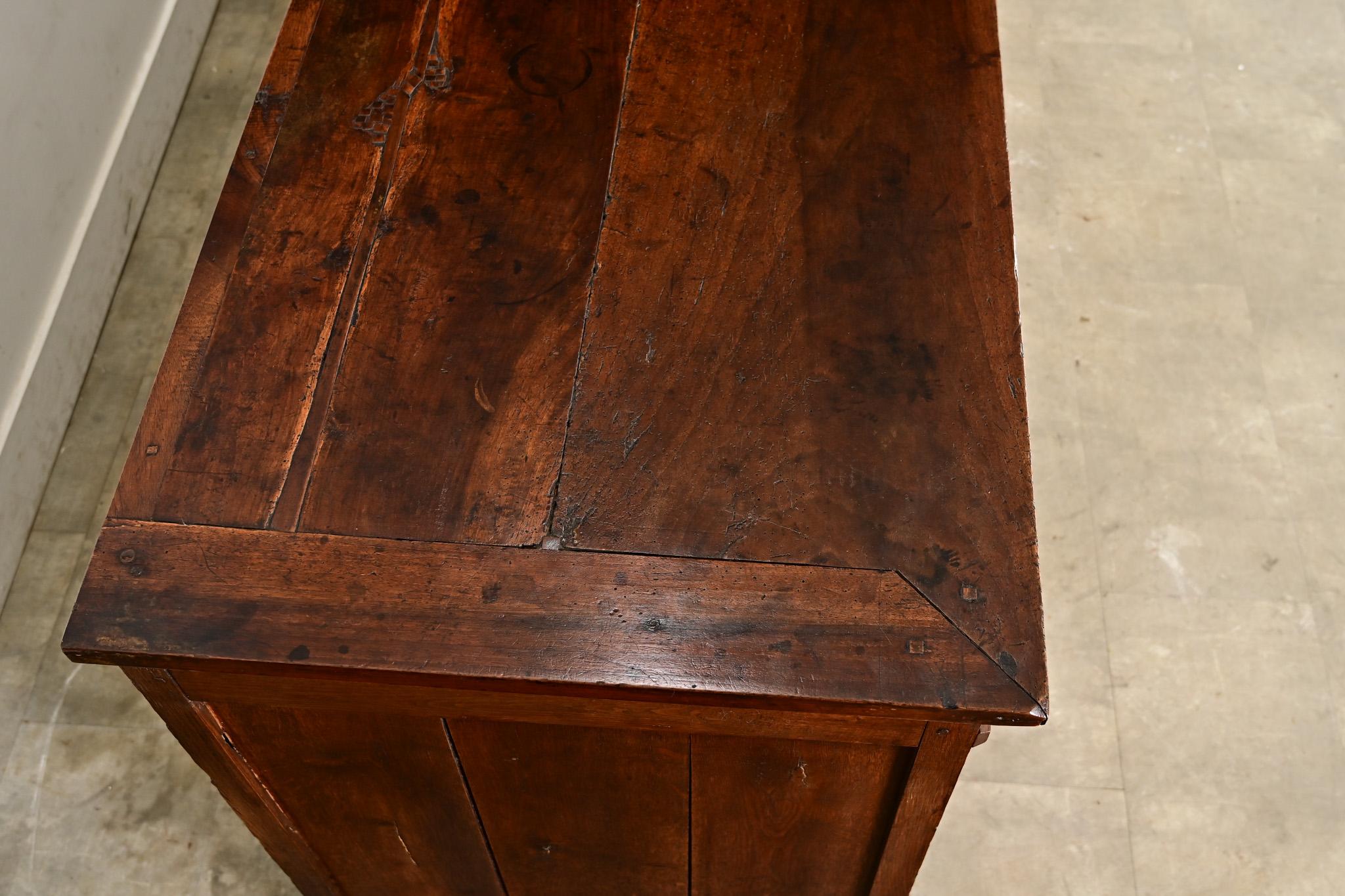 French 19th Century Solid Walnut Enfilade For Sale at 1stDibs