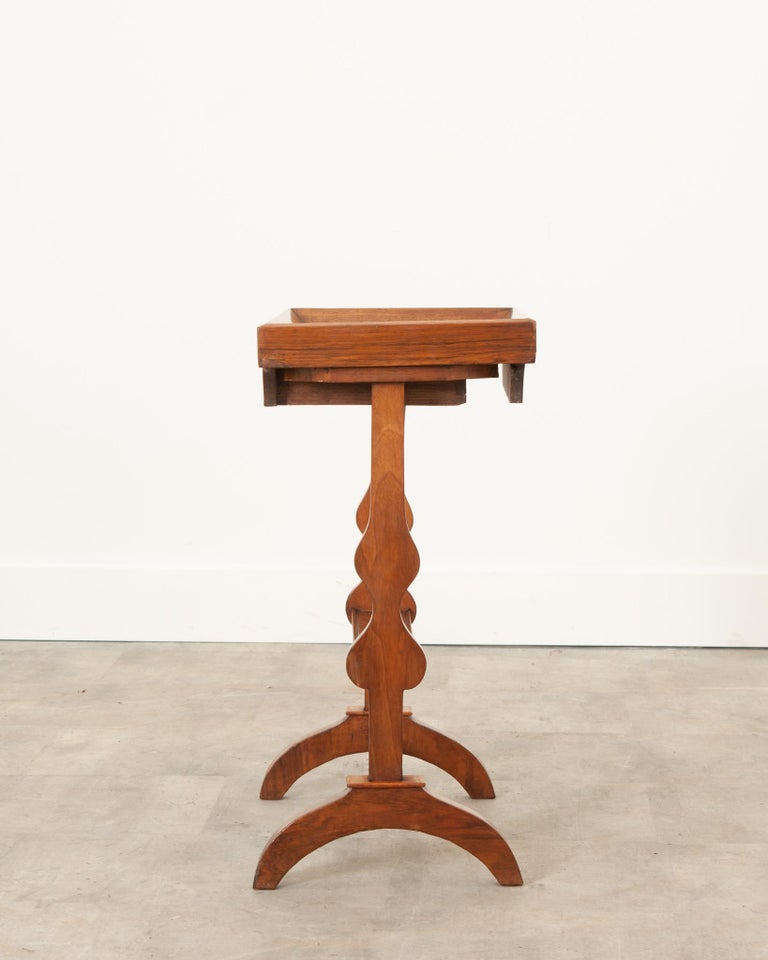 French 19th Century Solid Walnut Side Table For Sale at 1stDibs