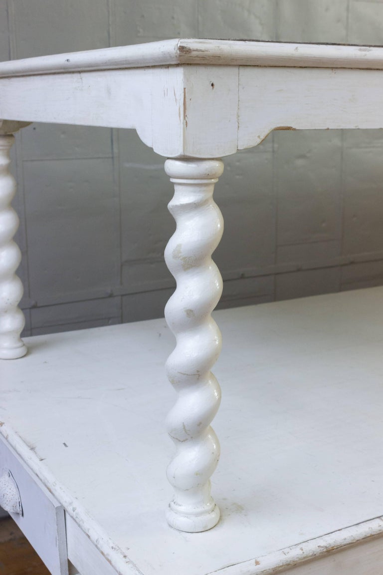 French 19th Century Two-Tiered Painted Display Table at 1stDibs ...