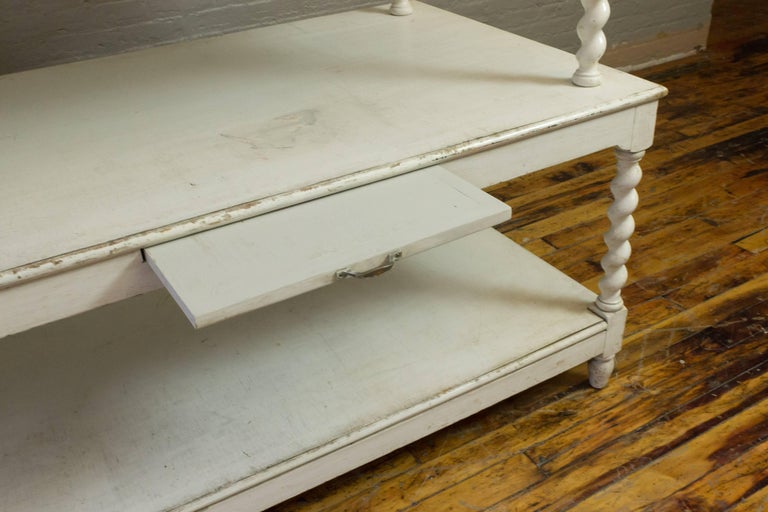 French 19th Century Two-Tiered Painted Display Table at 1stDibs ...