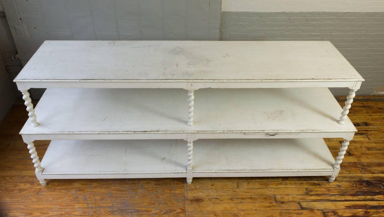 French 19th Century Two-Tiered Painted Display Table at 1stDibs ...