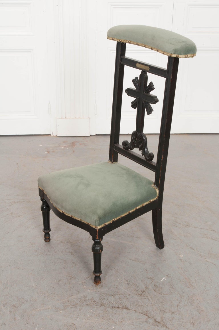 French 19th Century Ebonized Prie Dieu at 1stDibs