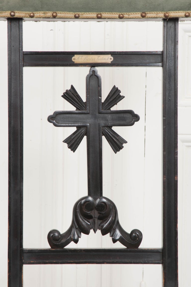 French 19th Century Ebonized Prie Dieu at 1stDibs