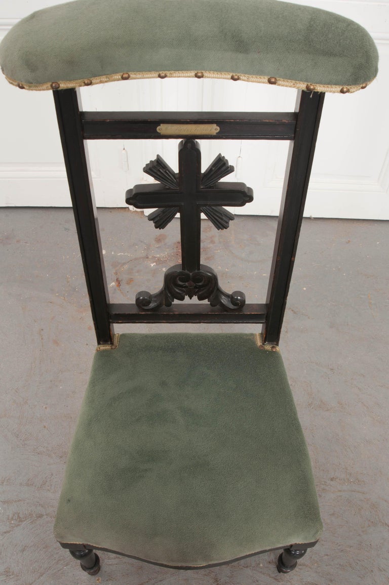 French 19th Century Ebonized Prie Dieu at 1stDibs