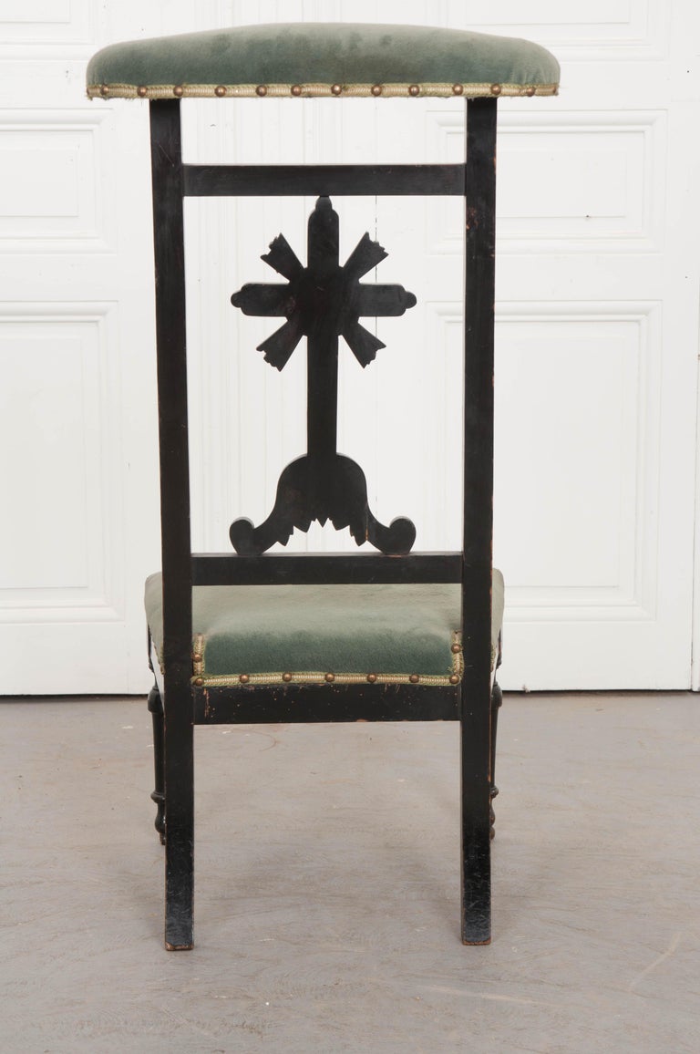 French 19th Century Ebonized Prie Dieu at 1stDibs