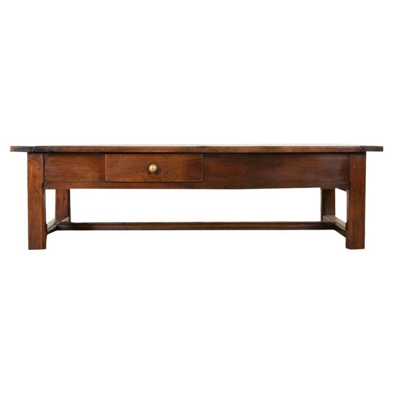 French 19th Century Walnut Low Table For Sale at 1stDibs