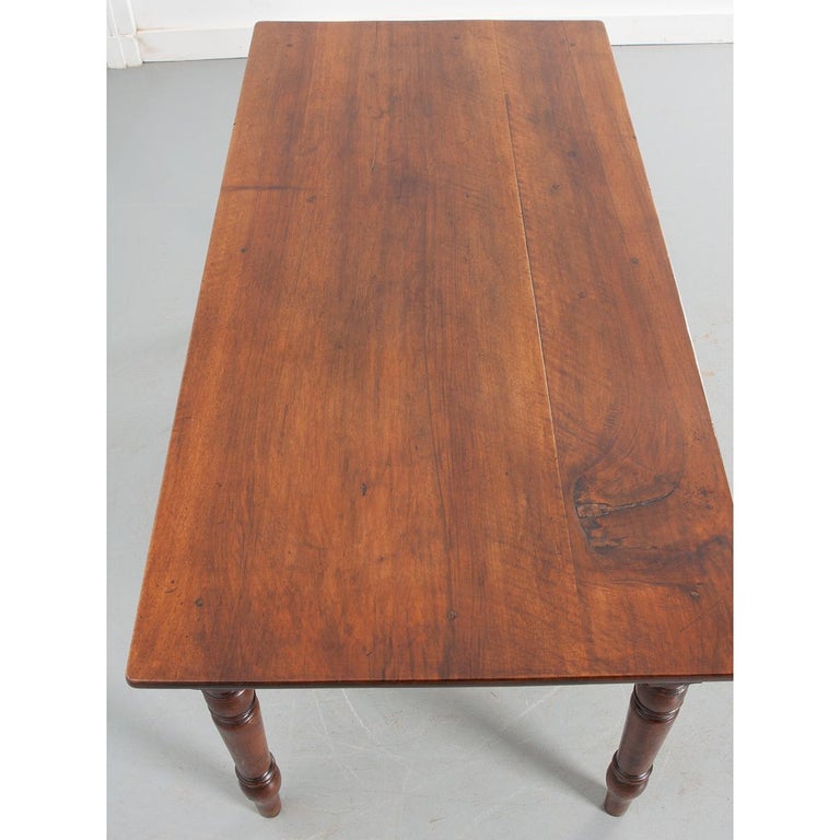French 19th Century Walnut/Oak Table For Sale at 1stDibs