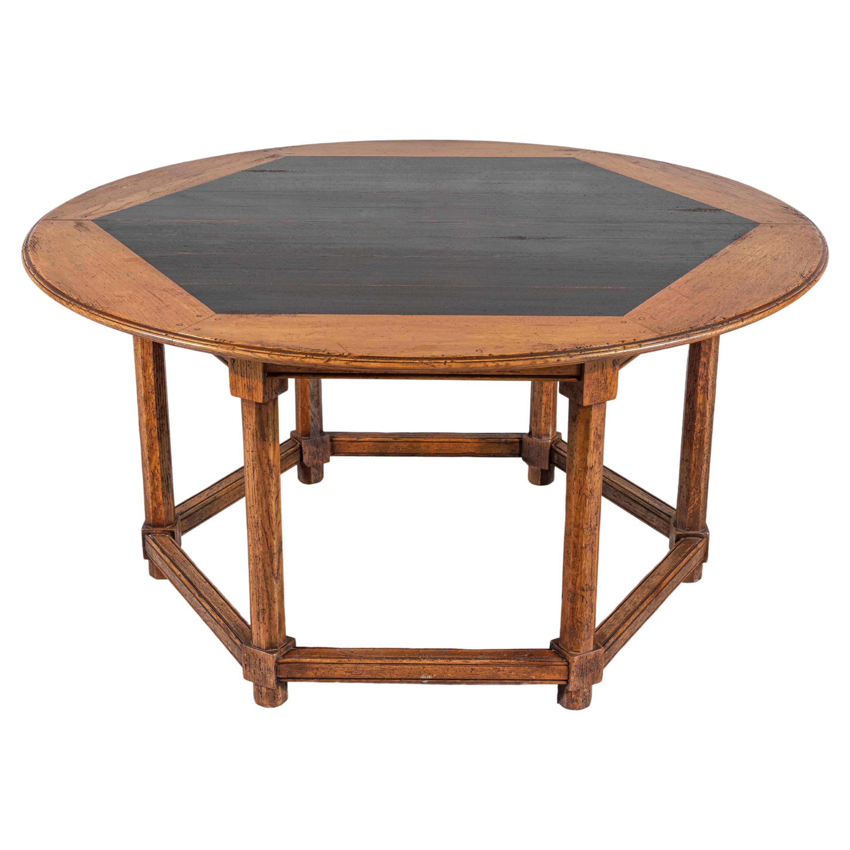 French 20th Century Round Dining Table at 1stDibs