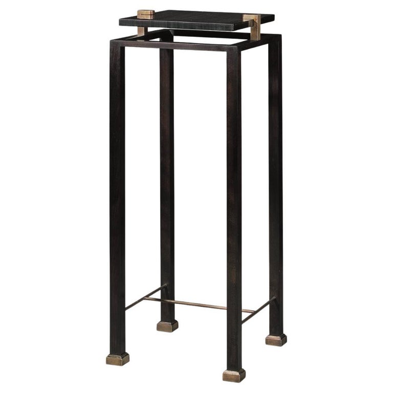 French 50´S Contemporary Inspired Le Blanc Stand with Wood, Marble Top ...