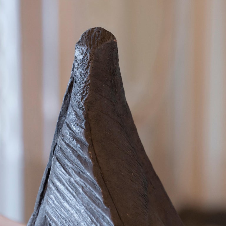 French Abstract Ceramic Sculpture, Signed and Dated A. Cazalis 91 at ...