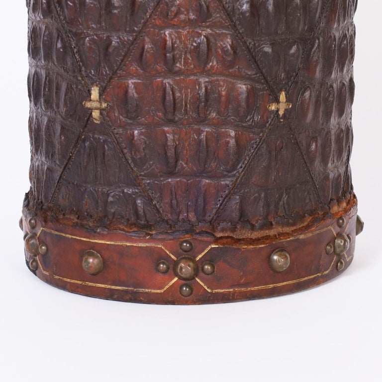 French Alligator Bin or Canister at 1stDibs