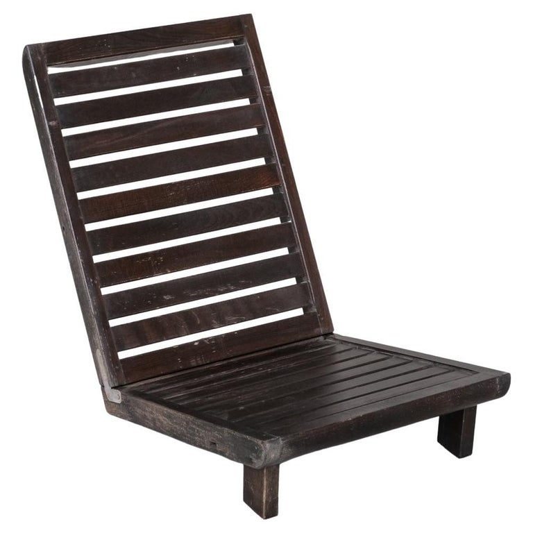 French Alpine Low Mid-Century Lounge Chair For Sale at 1stDibs