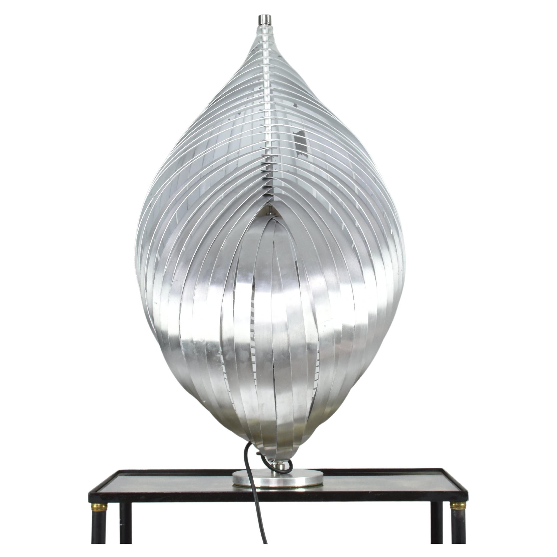 Space Age "Kinetic Spirals" by H. Mathieu Aluminium Table Lamp 1962 ...