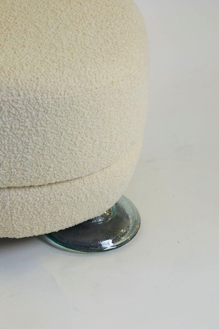 French Andrée Putman Restored and Reupholstered Bouclé Ivory Chair ...