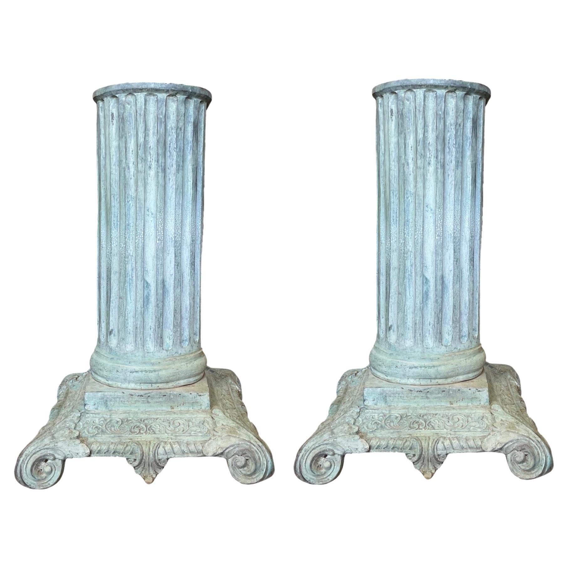 French Limestone Columns For Sale at 1stDibs | limestone pillars