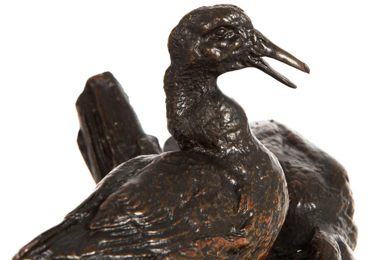 French Antique Bronze Sculpture “Ducks” After Pierre Jules Mêne, circa ...