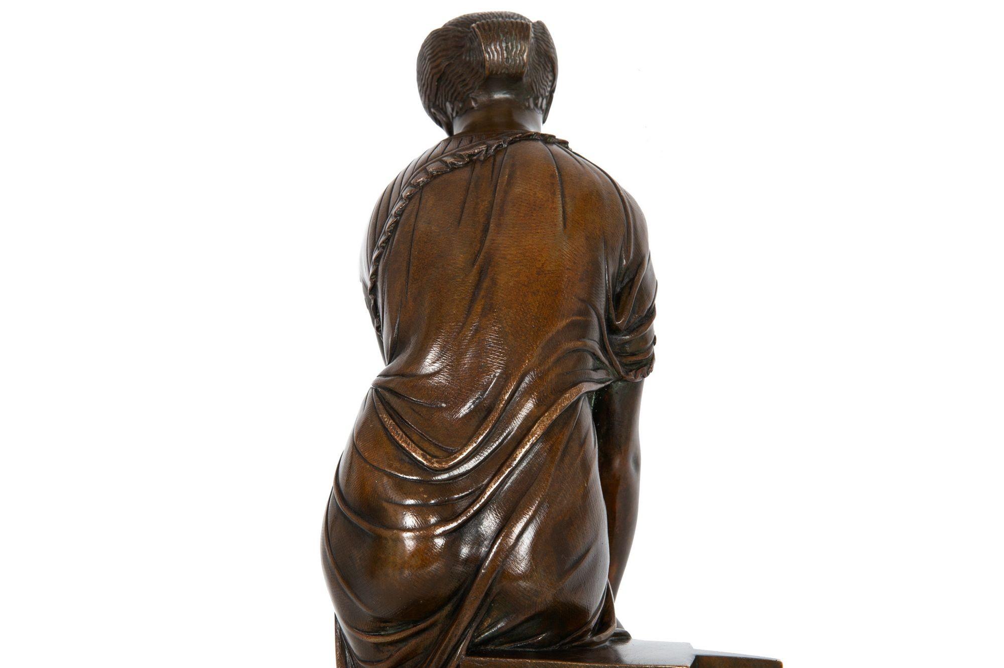 French Antique Bronze Sculpture “Thetis, Olympian” After Pierre Emile ...