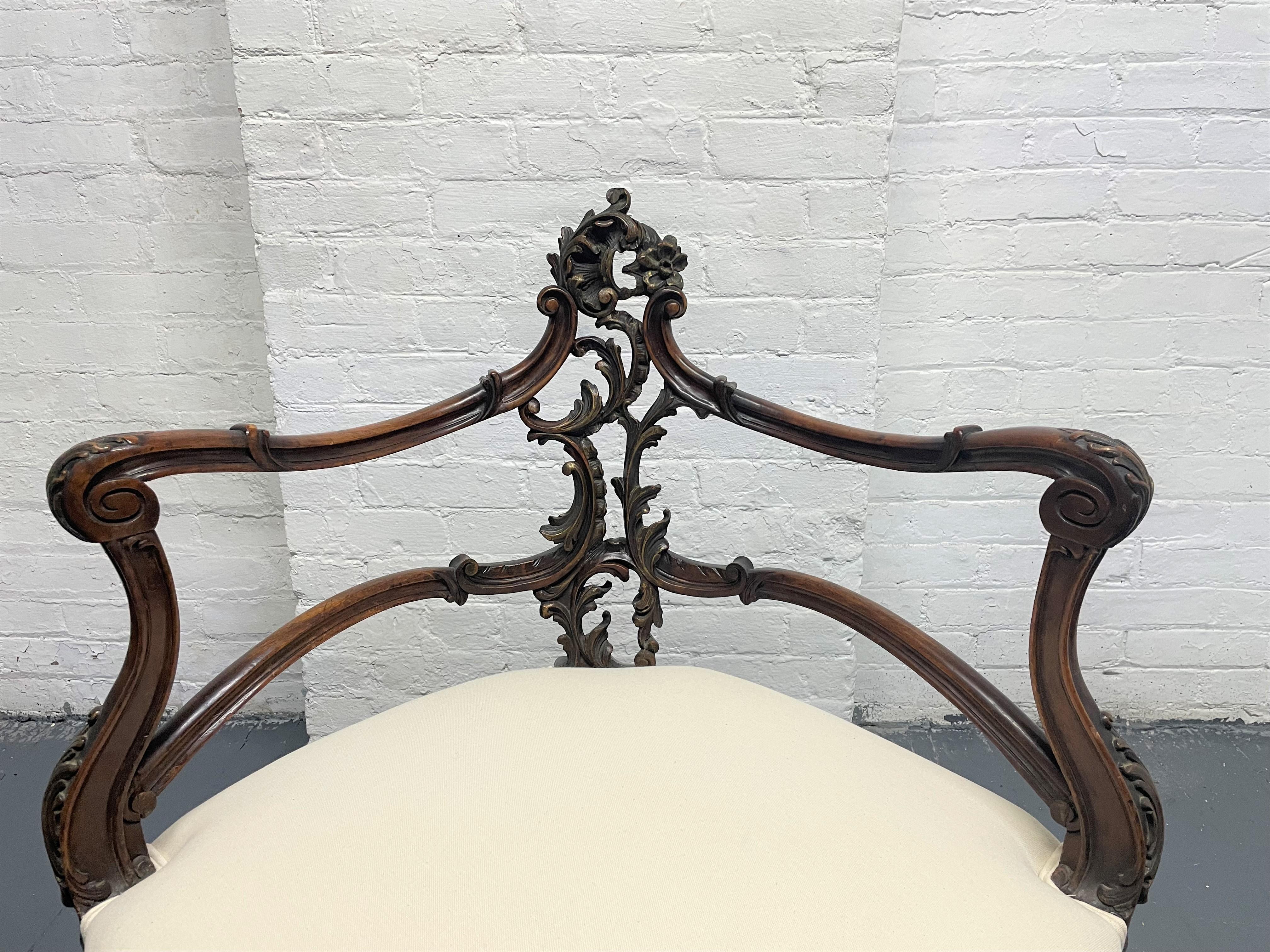 French Antique Corner Chair For Sale at 1stDibs