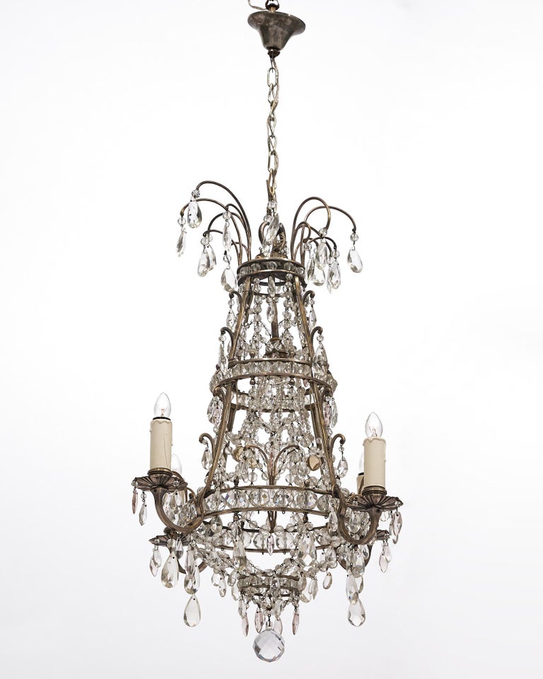 French, Antique Crystal Chandelier For Sale at 1stDibs