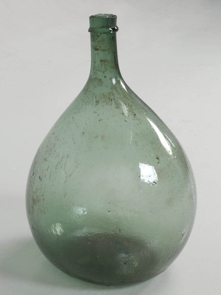 French Antique Demijohn in a Great Color at 1stDibs