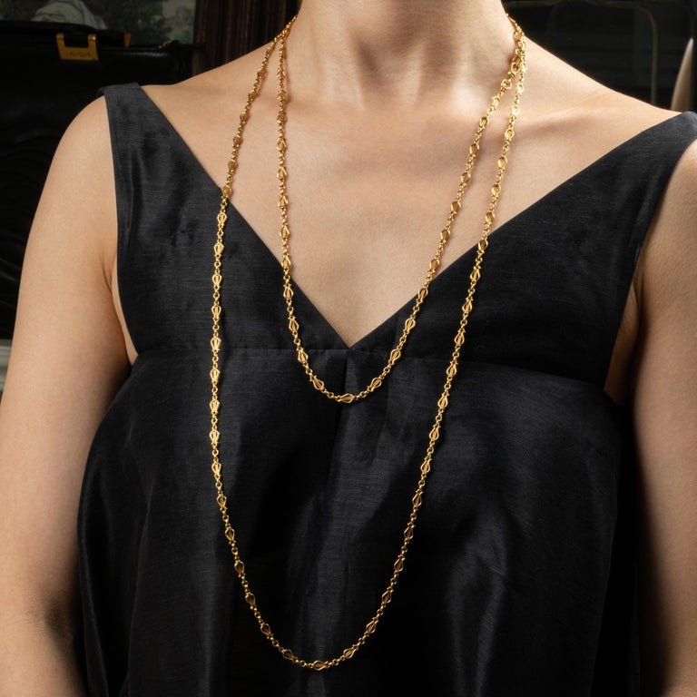 French Antique Gold Chain For Sale at 1stDibs